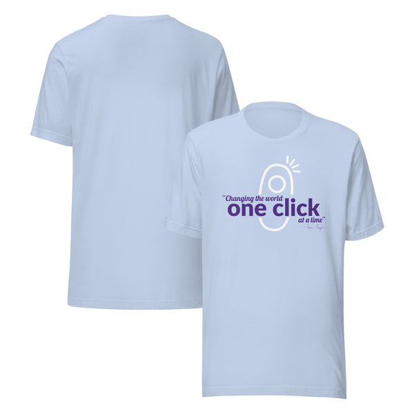 One Click at a Time Unisex Tee - Karen Pryor Clicker Training